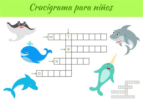 20 Crucigramas Para Niños En Español Divertidos Y Fáciles