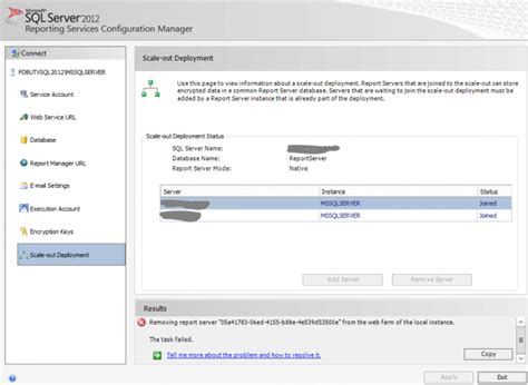 SSRS Scale Out Deployment Configuration Error Jonas Widriksson