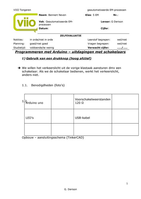 Klastaak Programmeren Met Arduino Basisoefeningen Uitdagingen Met