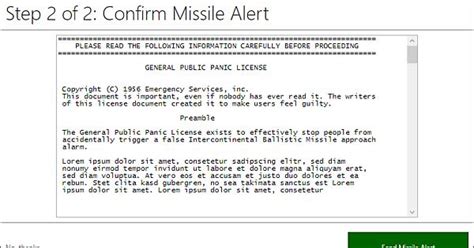 New Hawaii Missile Alert Confirmation Dialog Album On Imgur