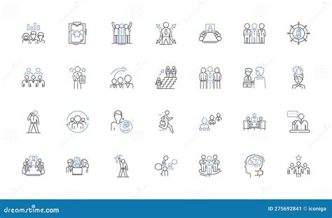 Performance Evaluation Line Icons Collection Assessment Metrics Feedback Evaluation Results