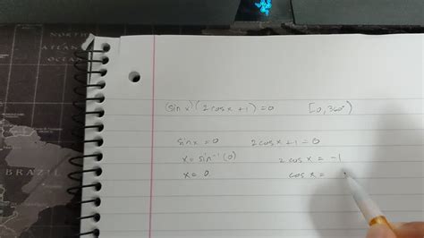 Solved Solve The Trigonometric Equation Sin X 2cos X 1 0 In The Interval [0 360° Find