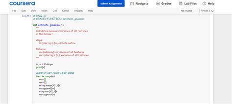 Anamoly Detection Lab Unsupervised Learning Recommenders Reinforcement DeepLearning AI