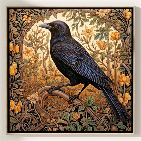 Crow Wall Art Etsy