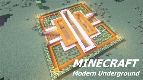 💥minecraft How To Build A Modern Underground House Tutorial Youtube