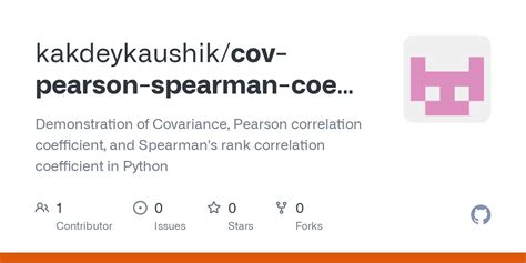 GitHub Kakdeykaushik Cov Pearson Spearman Coeff Python Demonstration Of Covariance Pearson