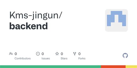 Github Kms Jingun Backend