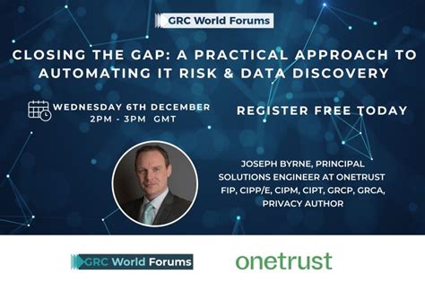 Grc World Forums On Linkedin Itriskmanagement Datadiscovery Webinar