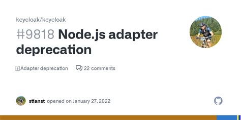 Node Js Adapter Deprecation Keycloak Keycloak Discussion GitHub
