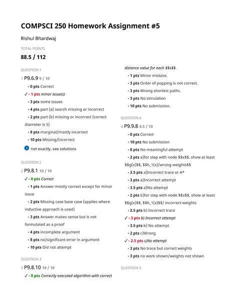 250 HW5 David Barrington Cs250 HW5 COMPSCI 250 Homework