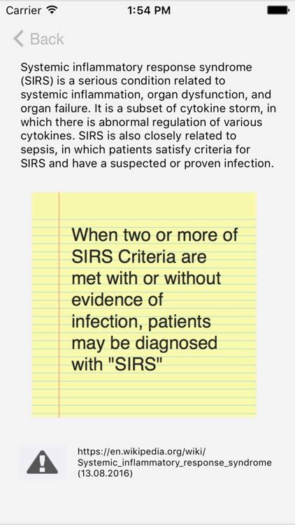 Sirs Criteria By Daniel Juergens