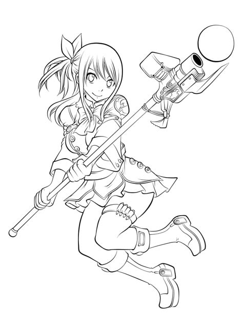 Lucy Heartfilia Smiling Coloring Play Free Coloring Game Online