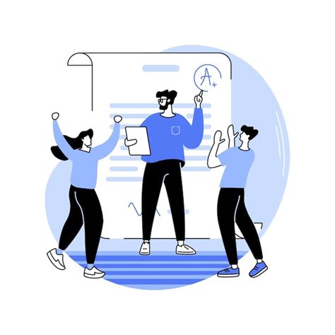 Premium Vector Passed The Test Isolated Cartoon Vector Illustrations