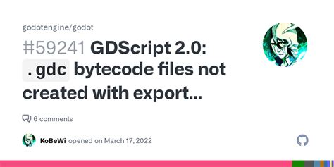 Gdscript 20 `gdc` Bytecode Files Not Created With Export Option