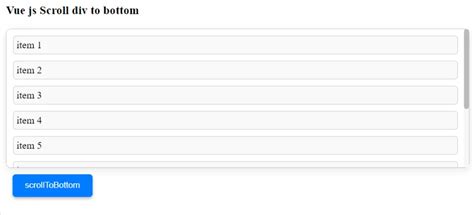Vue Js Scroll Div To Bottom Danatec