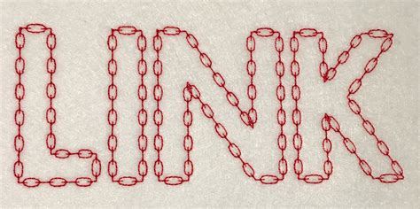 Lettering Link Uppercase Embroideryware