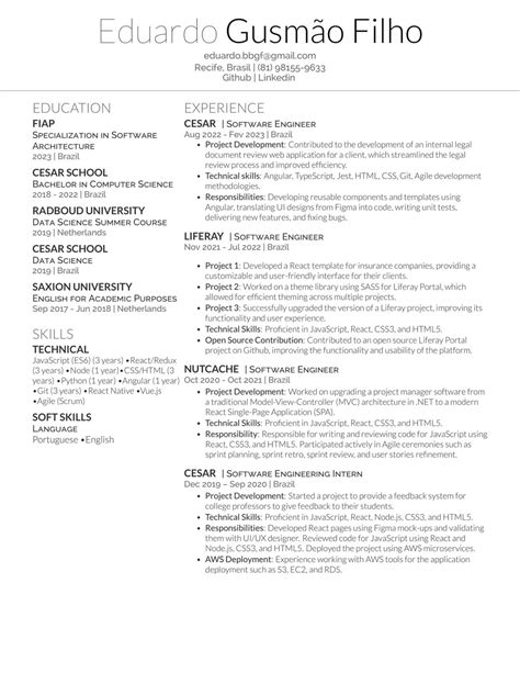 Seeking Tips For Enhancing My Front End Developer Cv Rfrontend