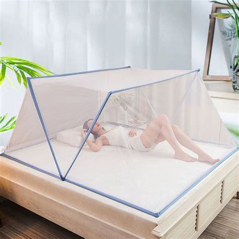 원터치 침대 모기장 텐트 1초 접이식 폴딩 바로 모기 착 덮장 패밀리 싱글 퀸 이불 침대 텐트형모기장 감도 깊은 취향