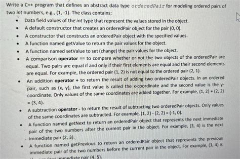 Solved Write A C Program That Defines An Abstract Data