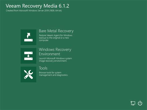 Step 1 Boot From Veeam Recovery Media Veeam Agent For Microsoft