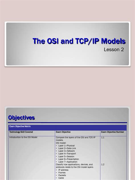 The Osi And Tcpip Models Pdf Osi Model Internet Protocol Suite