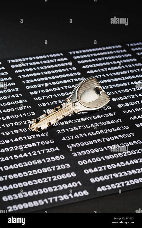 Key And Security Codes Stock Photo Alamy