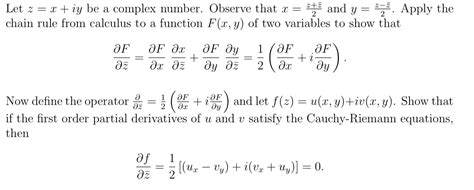solved let z x iy ﻿be a complex number observe that