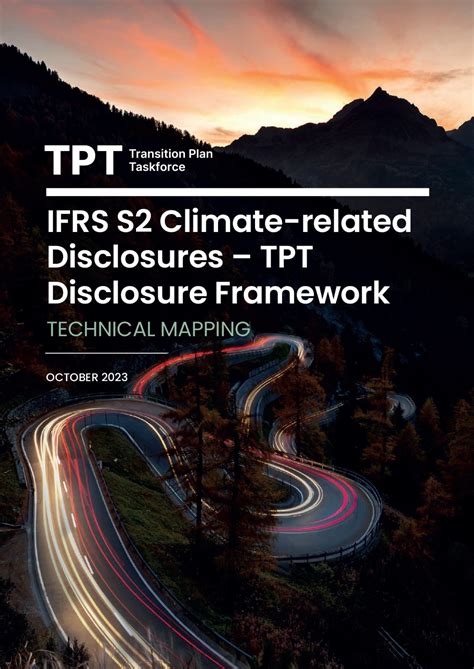 Ifrs S2 Climate Related Disclosures Tpt Disclosure Framework Itpn