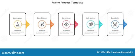 Five Rectangular Elements With Year Indication Inside Successively