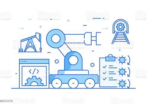 엔지니어링 관련 프로세스 인포그래픽 템플릿 프로세스 타임라인 차트 선형 아이콘이 있는 워크플로 레이아웃 건설 산업에 대한 스톡 벡터 아트 및 기타 이미지 Istock