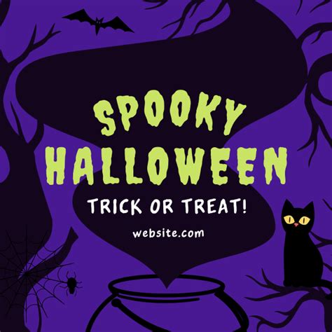 Spooky Halloween Instagram Post Brandcrowd Instagram Post Maker