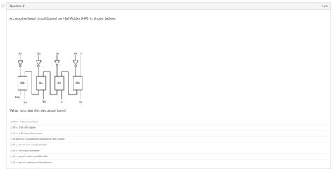 Solved Question Pts A Combinational Circuit Based On Chegg