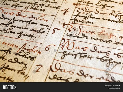 Old Handwriting Numbers