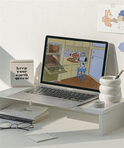 데스크 우드 모니터 받침대 조립형 선반 수납 에이블리