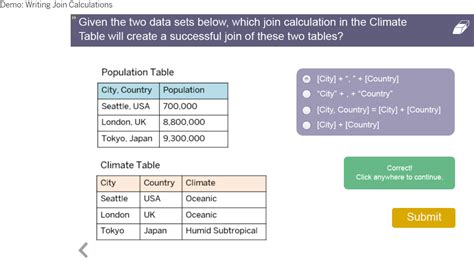 Joining Tables Using Calculations Data Driven Decision Making