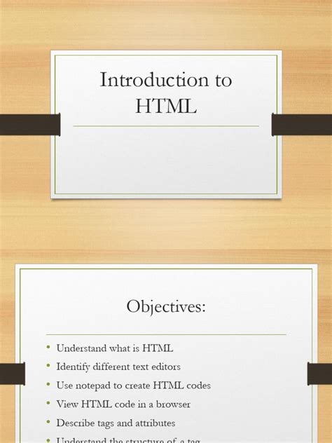 introduction to html pdf html html element