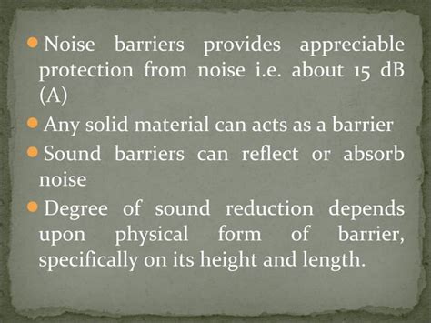 Noise Pollution Control Ppt Science