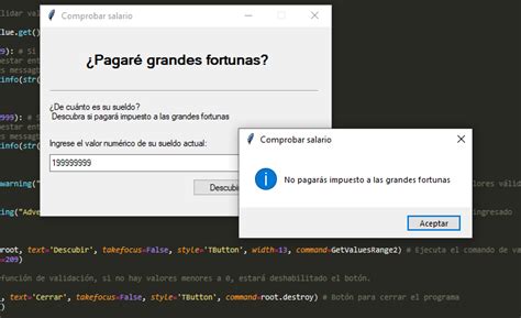 python how to give an answer in tkinter python according to
