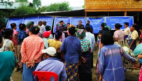 မြို့သစ်မြို့နယ် မြတ်လေးကုန်းအုပ်စု မြတ်လေးကုန်းကျေးရွာ၌ ပန်းခင်းစီမံချက်ဖြင့် အိမ်ထောင်စု