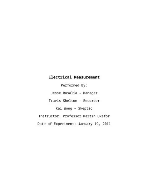 Docx Electrical Measurement Dokumen Tips
