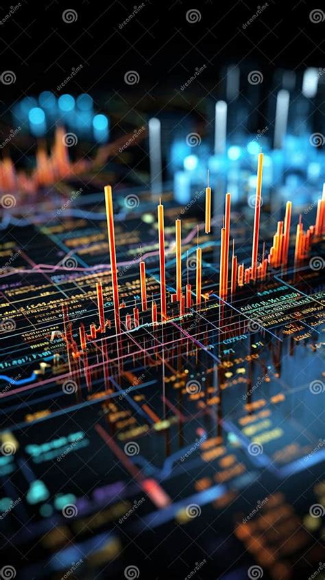 Financial Diagrams Representing Data And Analytics In A Business Context Stock Illustration