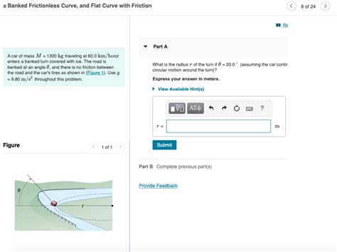 Solved Pm Banked Frictionless Curve And Flat Curve With Chegg