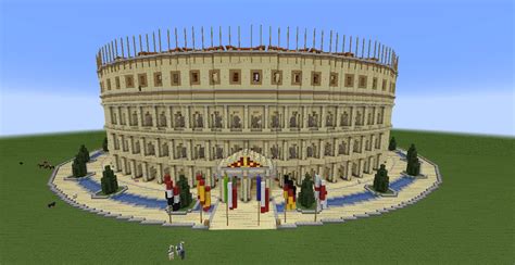 Roman Colosseum Minecraft Romecraft Colosseum Minecraft Map