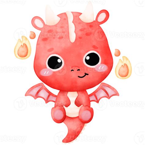 Red Dragon Cute Dragon 31394388 Png
