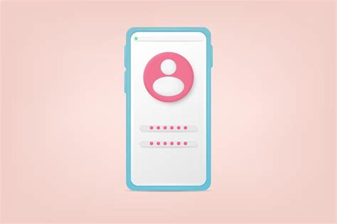 Premium Vector Account Login And Password Form On Smartphone User