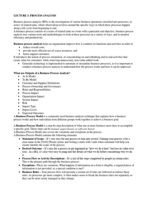 Lecture 3 Process Assesment Pdf Business Process Computer Security