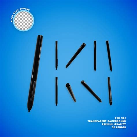 Premium Psd Mouse Pen For Computer 3d Illustration Icon Several View