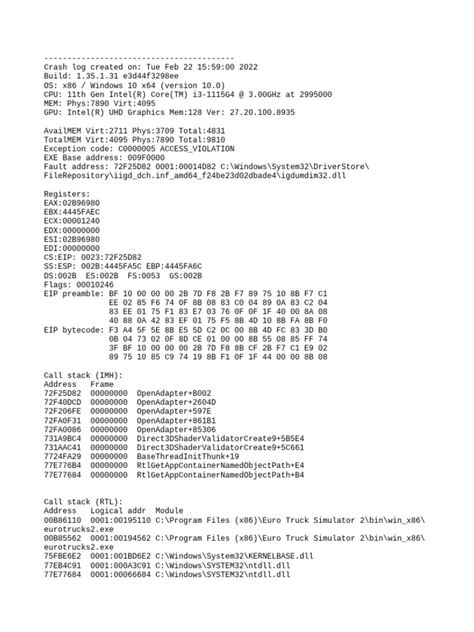 Game Crash Pdf Computing Platforms X86 Architecture