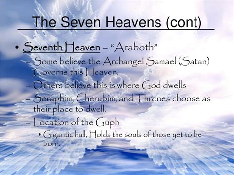 What Are The Seven Heavens What Is The Concept Of Seven Heavens In