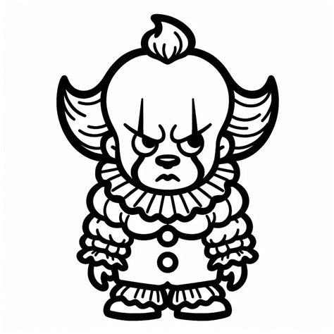 Pennywise Tegninger Til Farvelægning Farvelegningcom